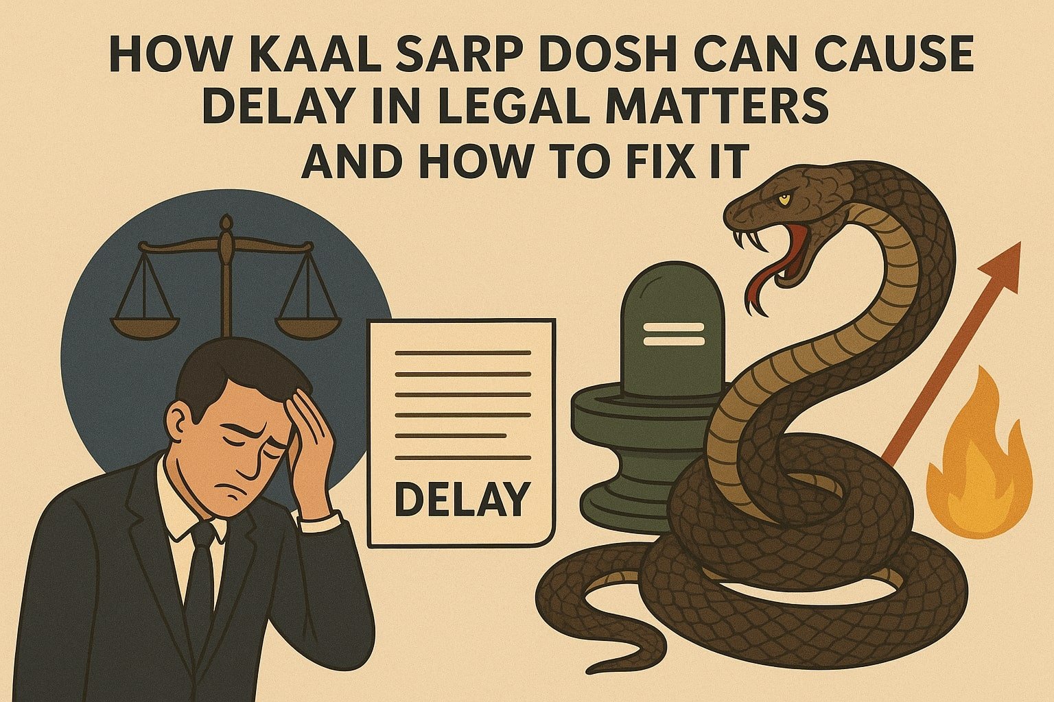 How Kaal Sarp Dosh Can Cause Delay in Legal Matters and How to Fix It